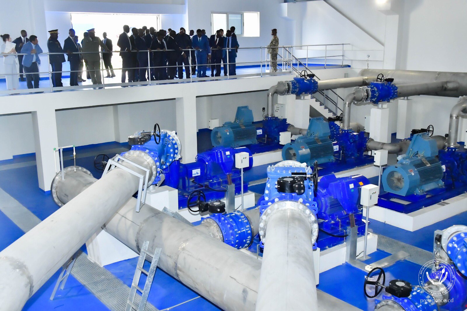 Eaux : Le Président Félix Tshisekedi inaugure l’usine de traitement d ...